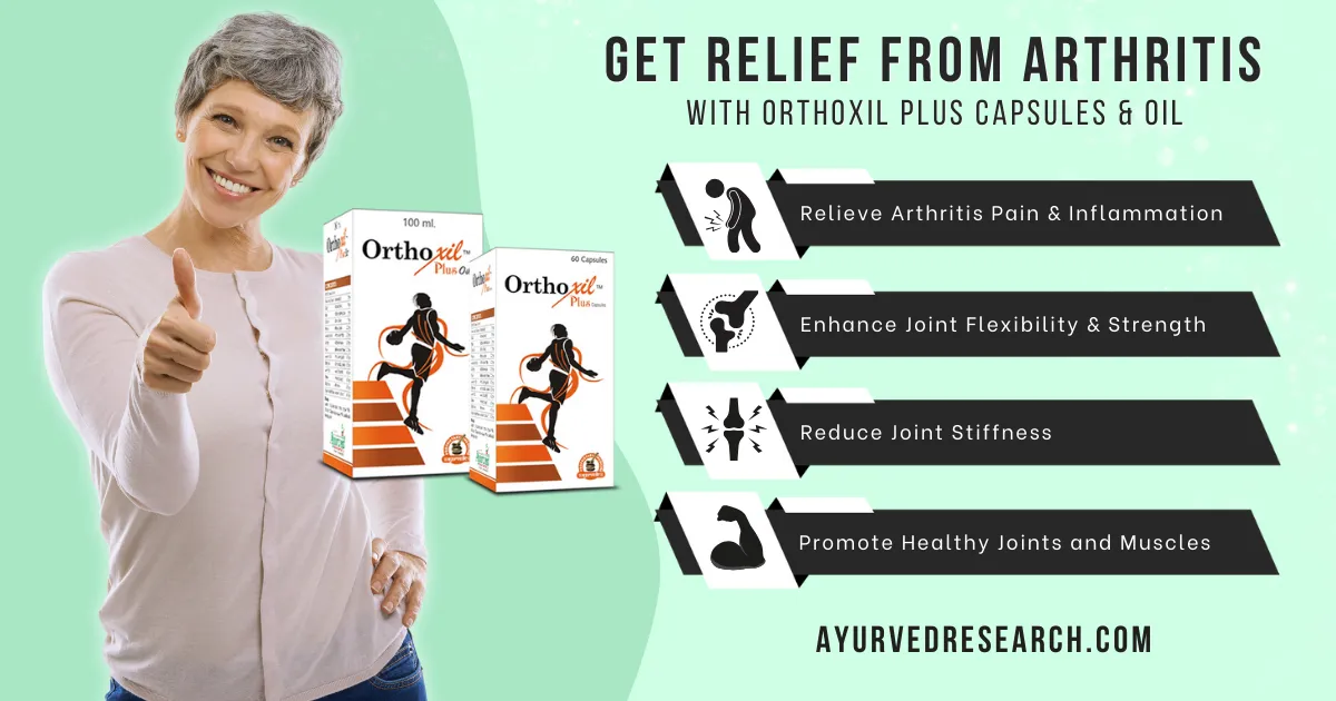 Orthoxil Plus Capsules and Oil, Herbal Supplements for Arthritis