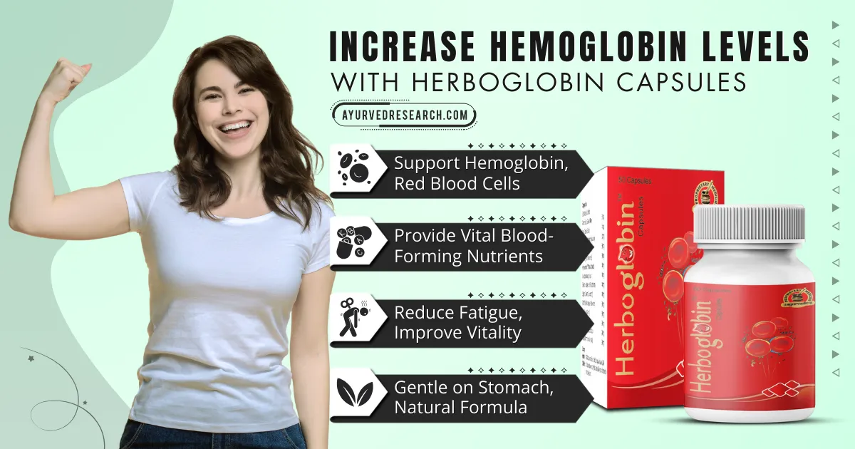 Herboglobin Capsules - Increase Hemoglobin and Iron Levels