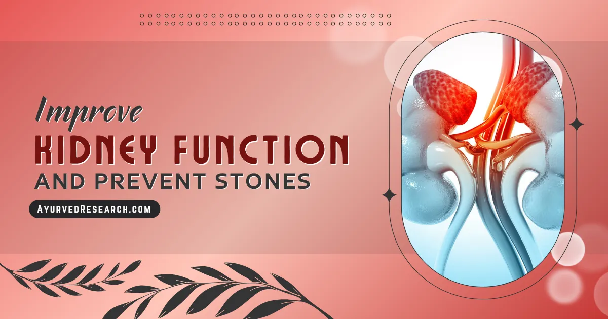 Natural Ways to Improve Kidney Function and Prevent Stones